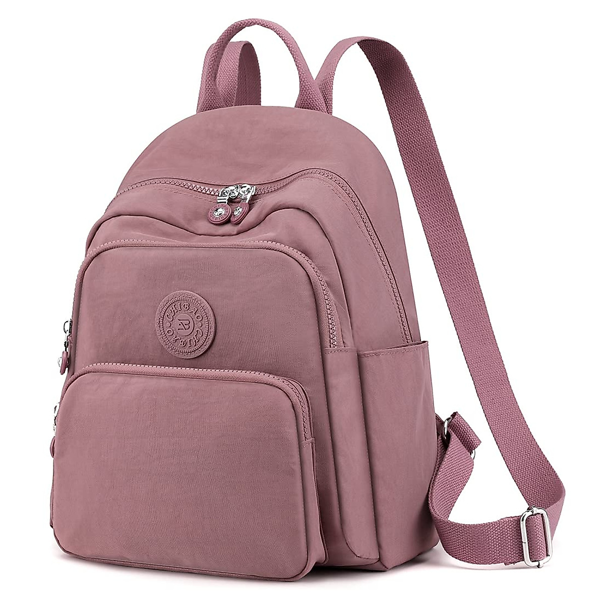 Collsants Small Nylon Backpack for Women Mini Backpack Purse Ladies Fashion Backpack Small Travel Bag Daypack(red)