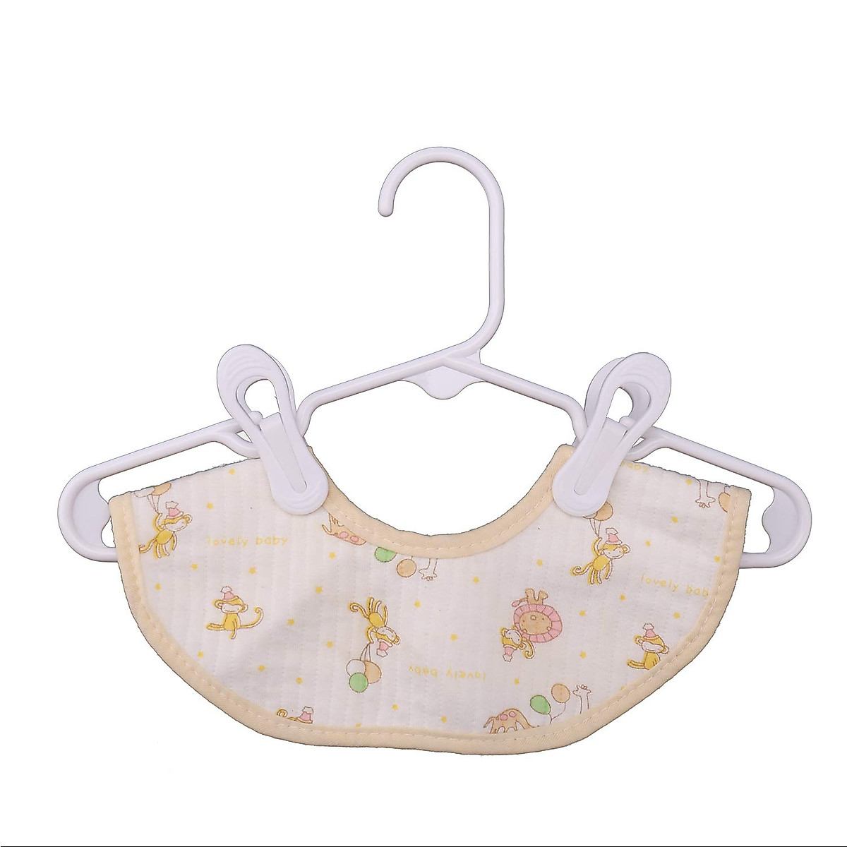 Corodo Plastic Clips, 30 Pack White Multi-Purpose Hanger Clips for Hangers, Finger Clips for Baby Hangers, Pants Hangers