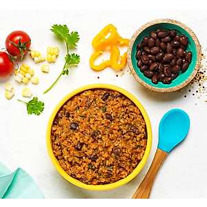 Globowl Stage 3 Baby Food & Toddler Meals, 6+ Months Early Allergen Introduction, Baby Led Weaning, International Whole Food Snacks for Toddlers, Babies, 4 oz Glass Jar, Variety 4-Pack