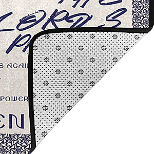 Vivacite Prayer Mat Christian Gifts for Women Men Faith Religious Spiritual Gifts for Women Prayer Rug with Bible Verse Christian Decor Area Rug for Pray Scripture The Lord's Prayer, 36"X24"