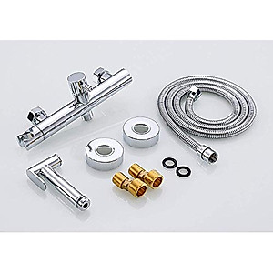 BINCAVIDOU Bidet Sprayer Faucet Toilet Set Wall Mount Portable Bathroom Bidet Attachment Hot Mixer Sprayer Bidet Toilet