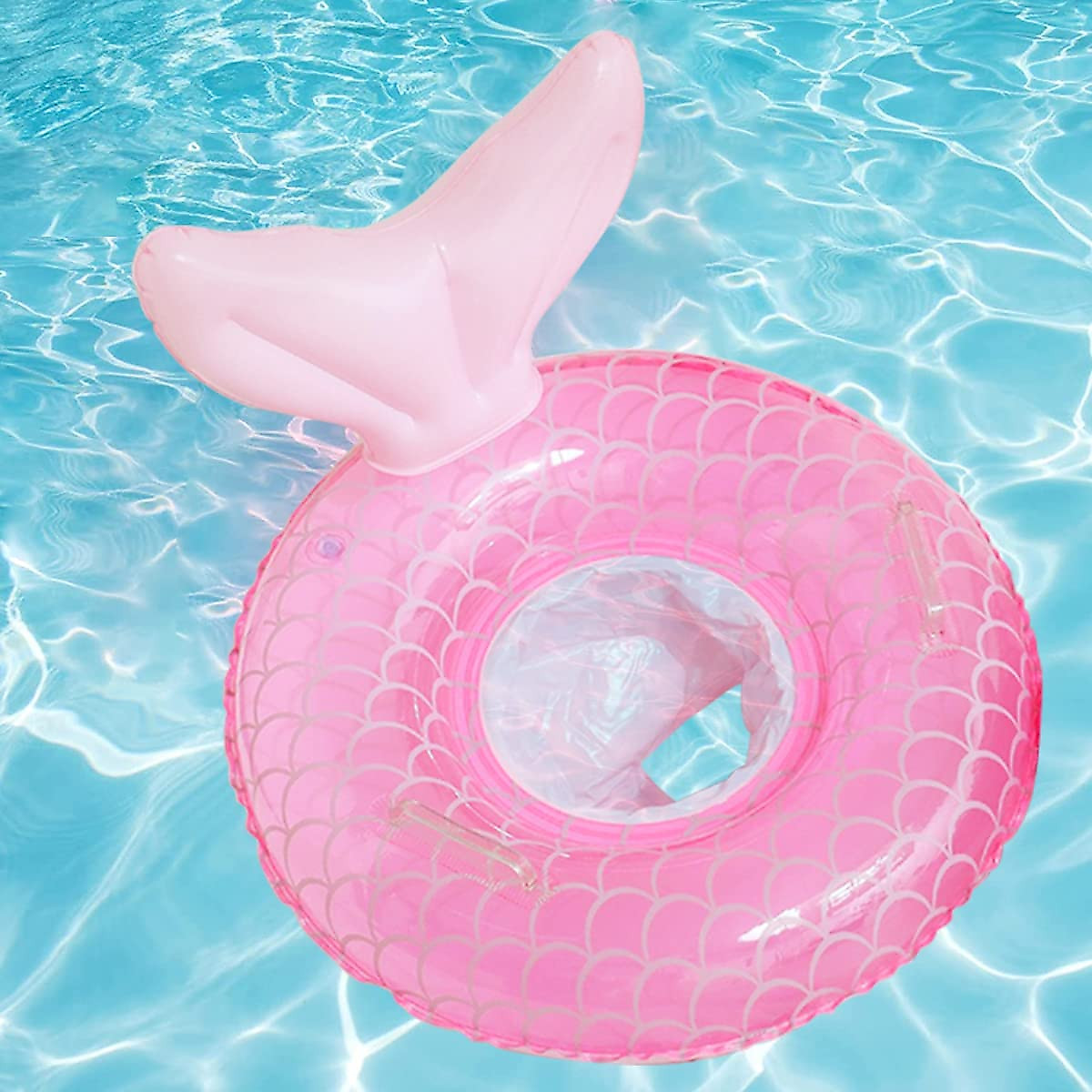 Baby Swimming Float,Inflatable Baby Swim Ring with Seat for Infant/Toddler 6-48 Months,Children Waist Float Ring(Pink)