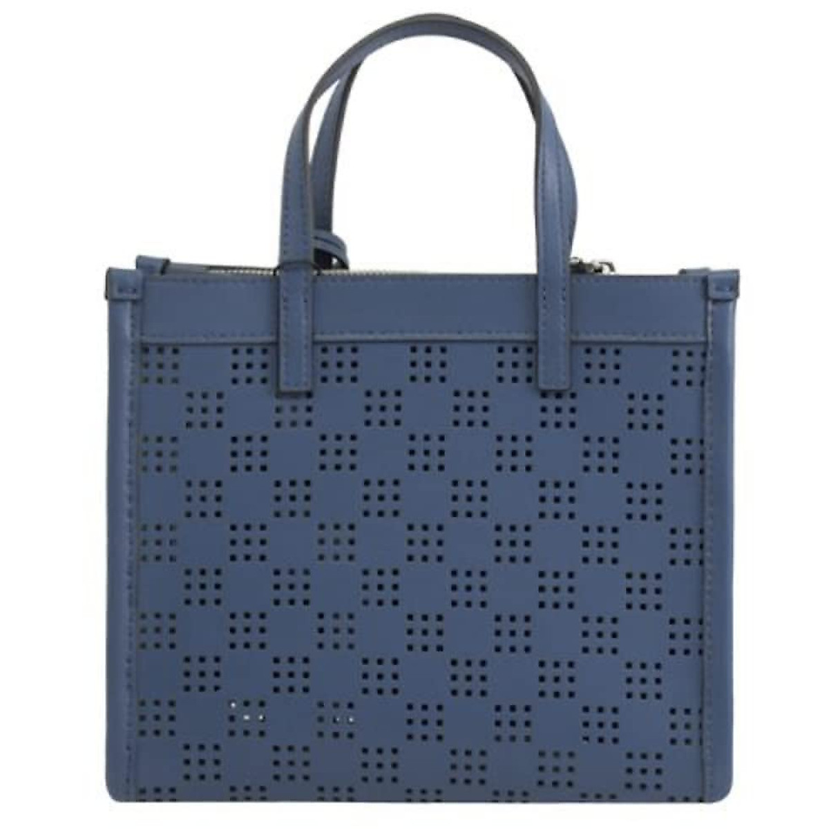 Marc Jacobs The Grind Mini Coated Leather Crossbody (Blue Sea)