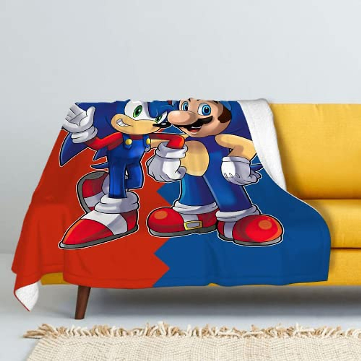 Anime Blanket Ultra-Soft Flannel Fleece Throw Blanket Cozy Plush Bedding for Bed Sofa Kids Adults (Pic 1, 50 x 40 inches)