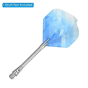 PATIKIL Dart Flights, 12 Pack PET Standard Darts Accessories Replacement Parts for Soft Tip Steel Tip, Geometric Style, Blue, White