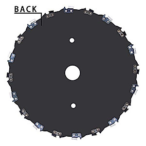 CZS 9 Inch 20T Chainsaw Tooth Brush Cutter Blades, Weed Eater Blade for Cutter, Trimmer, Weed Eater, Lawnmower (Different Adapter Kit Included)