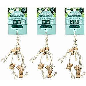 Oxbow Animal Health 3 Pack of Enriched Life Deluxe Natural Dangly Small Pet Chew Toys