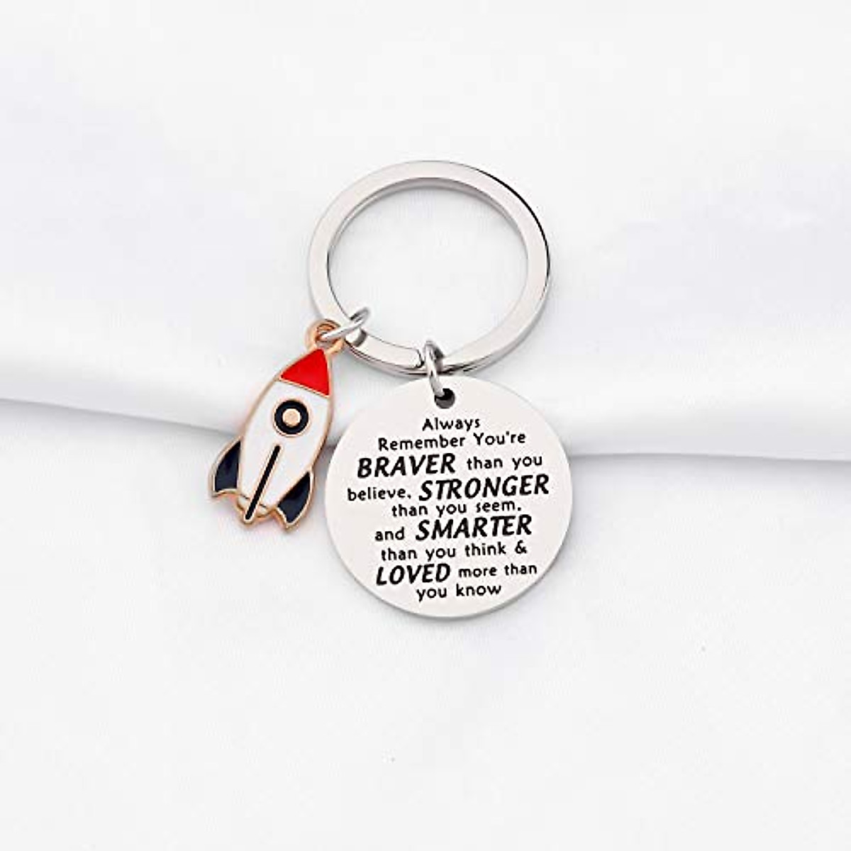 WSNANG Rocket Ship Keychain Jewelry Astronomy Astronaut Gift (keychain)