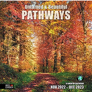RED EMBER Pathways 2023 Hangable Wall Calendar - 12" x 24" Opened - Thick & Sturdy Paper - Giftable - This Is the Way