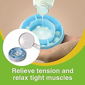 BodyHealt Lotion Applicator and Massager – Handheld Self Lotion Applicator for Back, Foot Lotion, Shower Gel, Tanning, Skin Cream & Sunscreen Lotion. Long Shower Bath Brush, Easily Roll-On Dispenser