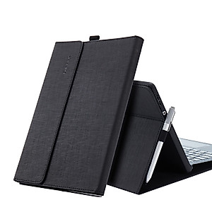 Omnpak Microsoft Surface Pro 8 Case,Multi-Angle Slim Lightweight Protective Cover with Stylus Pen Holder for 2021 Surface pro 8 13 Inch,Compatible with Type Cover Keyboard(Keyboard Not Included)