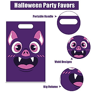 CCINEE 36pcs Halloween Trick Or Treat Bags, Plastic Candy Bags Halloween Party Favors for Kids Large Goodie Snacks Treat Gifts Bags Bulk for School Home Events Supplies