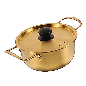 Stainless Steel Pot Instant Noodle Pot Shabu Aluminum Instant Stockpot Korean Ramen Korean Hot Pot Korean Cookware Kitchen Pot Big Pots for Cooking Kitchen Cookware Wok