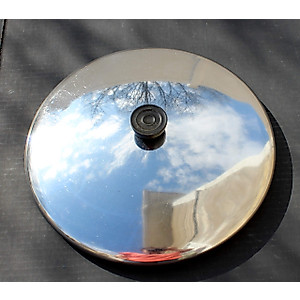 Revere Ware 12" Stainless Steel Copper Bottom Skillet Fry Pan with Lid