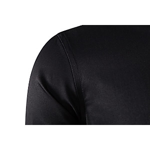 MUSE FATH Men's Camisas De Vestir Para Hombres-Casual Long Sleeve Church Shirt-Button Up Wedding Dress Shirts-Black Diagonal-XL