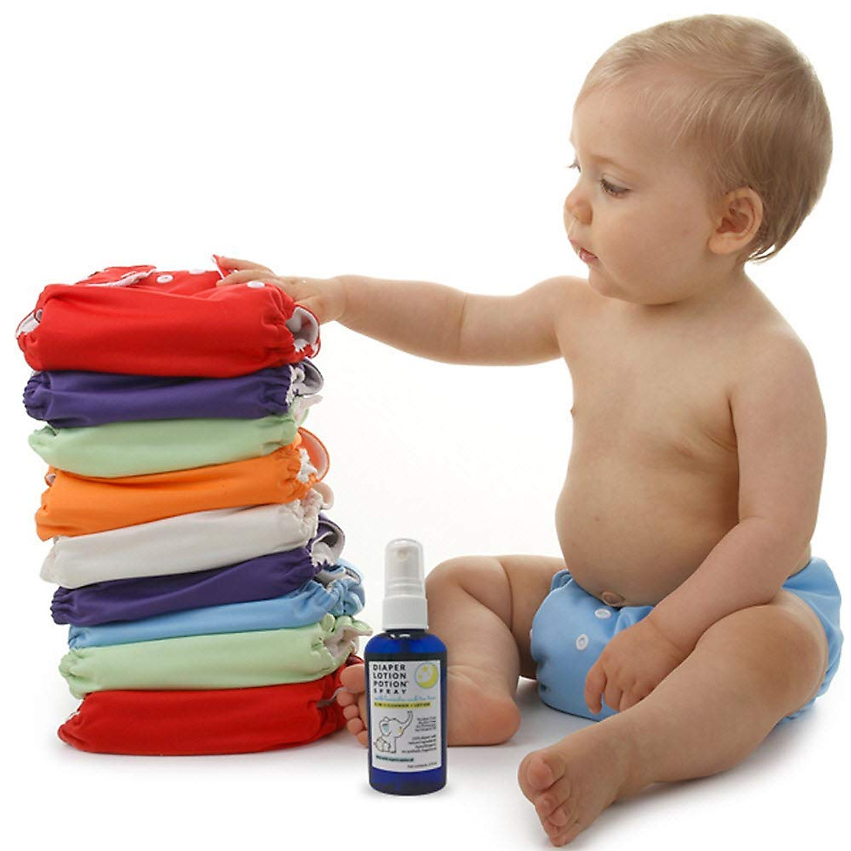 MoonDance Soaps Diaper Lotion Potion Cleansing Spray, 4 Oz Tea Tree & Lavender, Natural No-Rinse Cleanser and Moisturizer for Baby's Bottom