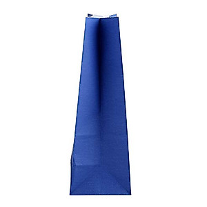 Party Favor Bag - 50 Piece Navy Blue Kraft Paper Treat Bags Ideal for, Lunch, Gift Bags Birthday Parties, July 4th or Baby Showers - 5 x 3 x 9 Inch