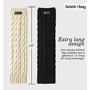 Leg Warmers for Women - Cable Knit Leg Warmers - Knitted Ankle Warmers - Winter Boot Cuffs for Women - Warm Calf Leg Warmers