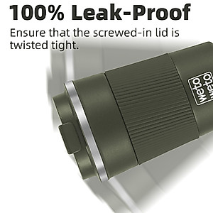 WETOWETO 12 oz Stainless Steel Insulated Tumbler, Spill Proof Coffee Travel Mug with Lid, Reusable Coffee Cups with lids, Portable Coffee Mug Thermal Cup for Keep Hot Ice Drink, (Green)