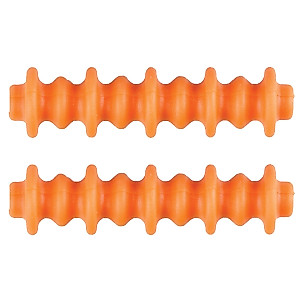 Pine Ridge Archery Nitro Button XL, Increases Bow Speed, Eliminates Nock Pinch, and Dampens String Vibration and Noise, Orange, Pack of 2
