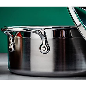 Hestan - ProBond Collection - Professional Clad Stainless Steel Soup Pot, Induction Cooktop Compatible, 3 Quart