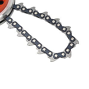 Trimmer heads, effective abrasion resistant brush trimmer head with chain for garden