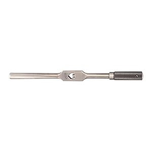 Starrett Tap Wrench with Tempered Gripping Surfaces - 1/4-5/8" (6.35-16mm) Capacity Tap Size, 12" (300mm) Body Length, 5/32-3/8" (4-9.5mm) Square Shank - 91C
