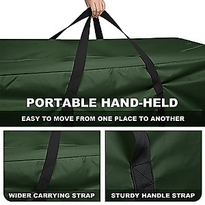 skyfiree Outdoor Cushion Storage Bag 2 Pack Fits Up to 12 Ft Tall Artificial Disassembled Trees, Xmas Tree Bag, Patio Cushion Storage Bag Waterproof with Handles & Zipper, 68" L x 30" W x 20" H