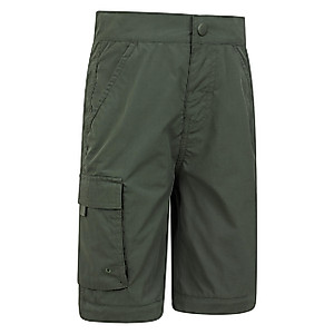 Mountain Warehouse Active Kids Zip Off Hiking Pants - Boys & Girls Khaki 9-10 Years