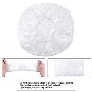 20 Pieces Bin Bags Disposable Safety Protective Film TSA Security Bin Cover for Travelling Airport Safety, Transparent