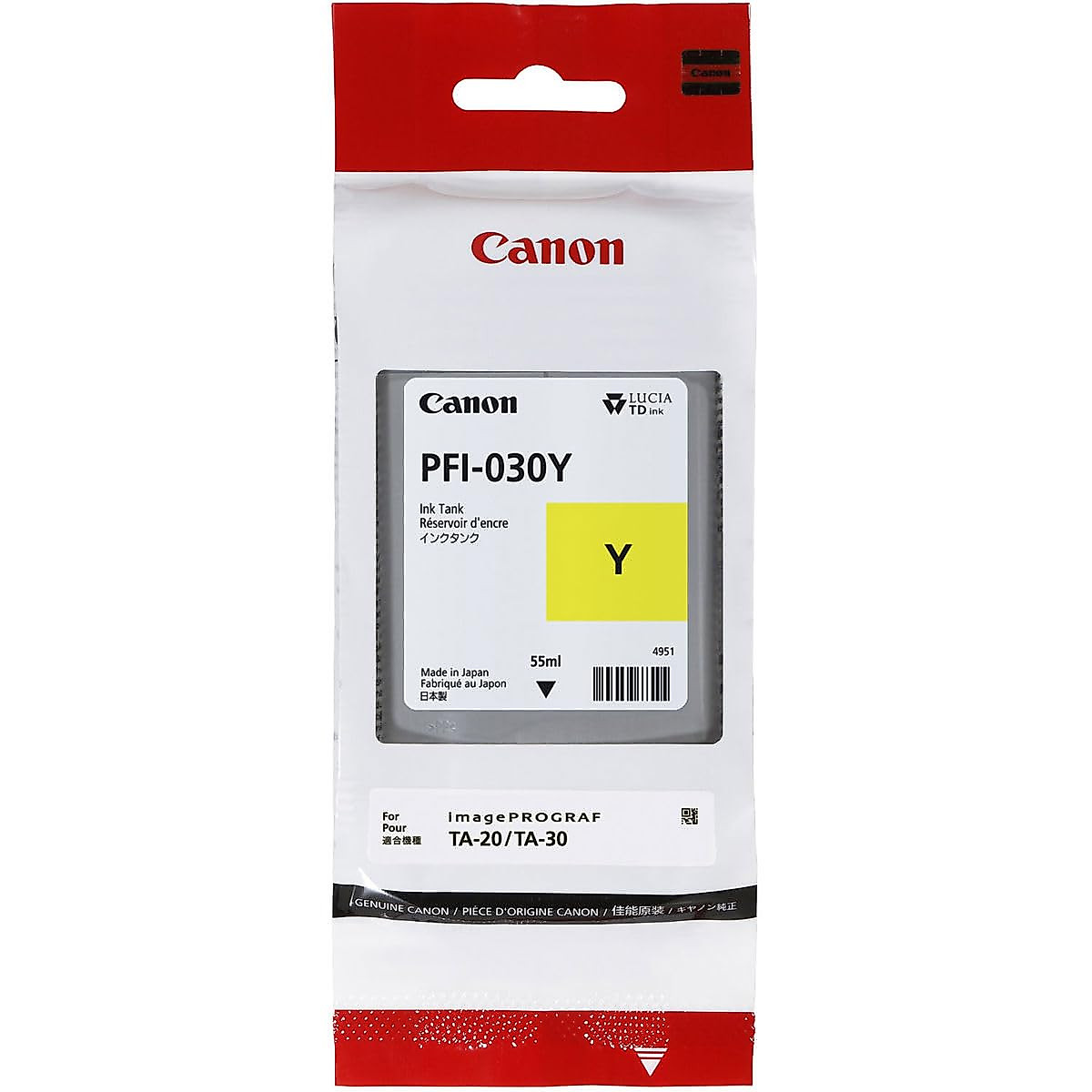 Canon PFI-030 Pigment Ink Tank Kit for Select imagePROGRAF PRO Series, Includes Matte Black/Black/Magenta/Cyan/Yellow