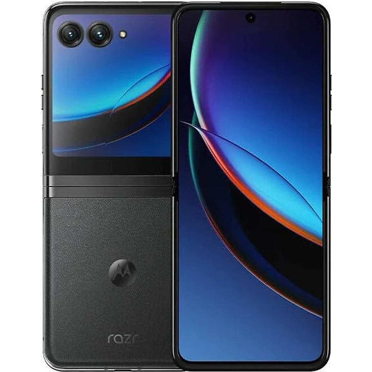 Motorola razr 40 Ultra 5G 256GB Storage + 8GB RAM - 6.9"/3.6" FHD Display - Dual SIM (Nano SIM + eSIM) Unlocked Android 13 Flip Phone - International Version (Infinite Black)