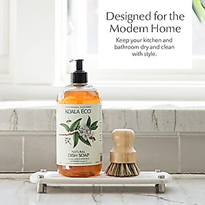 Dorai Home Sink Caddy – Dries Instantly and Prevents Moisture Buildup – Stainless Steel Feet with Rubber Bottom – Functional Design Created for The Modern Home – Sandstone