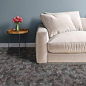 Achim Imports VFT961POVR Home Furnishings Portfolio 12x12 2.0mm Self Adhesive Vinyl Floor, Midnight Marble, 9 Tiles/9 sq. ft, 12 x 12 (Pack of 2)