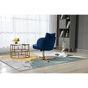 COOLMORE Home Office Desk Chair, Vanity Chair, Modern Adjustable Home Computer Executive Chair Swivel Task Chair for Small Space, Living Room, Make-up, Studying