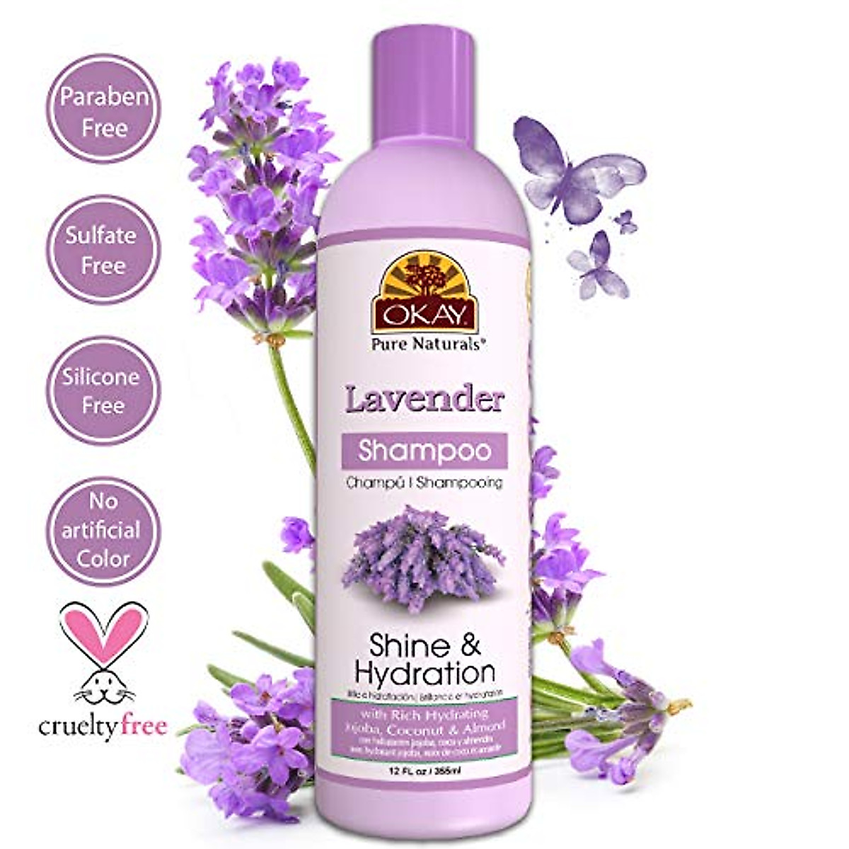 OKAY LAVENDER SHAMPOO 12oz / 355ml