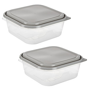 GoodCook EveryWare Extra Large Square Container 2 pack, BPA Free
