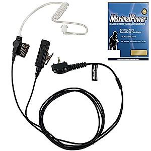 MaximalPower PTT Headset Earpiece for Motorola Vertex Radios VX-261 VX-231 VX-210 VX-264 VX-351 VX-354 VX-424 VX-451 VX-454 VX-459 EVX-261 EVX-531 EVX-534 EVX-539