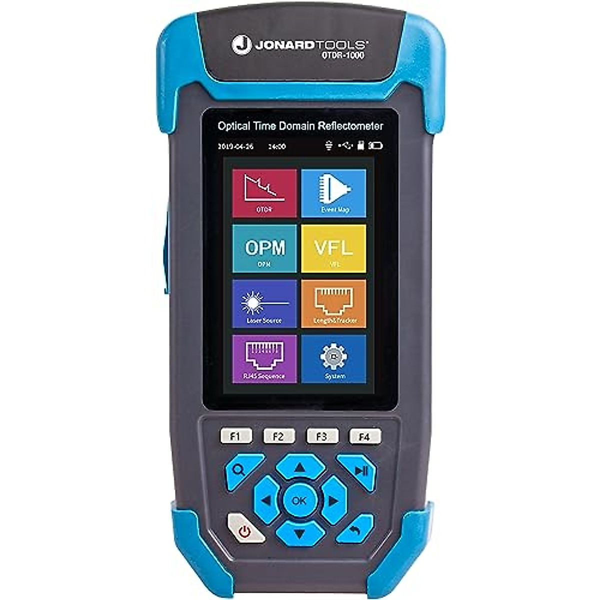 JONARD TOOLS OTDR-1000 Multi-Function OTDR with OTDR, Event Map, Power Meter, Light Source, VFL, Network Cable Tester, and More, Black