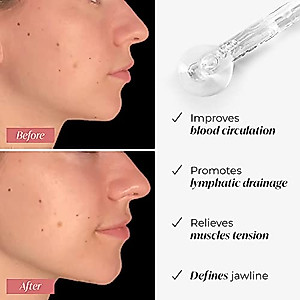 PLANTIFIQUE Gua Sha Rose Quartz Tool for Face Anti Aging Massage Tool - GuaSha Tool for Face - Facial Skin Care Products - Face Massager for Your Skincare Routine