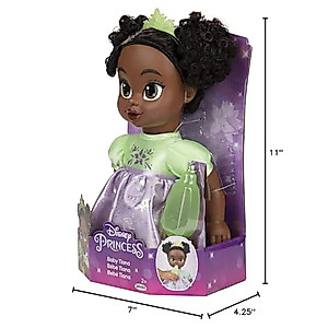 Disney Princess Tiana Baby Doll with Baby Bottle & Tiara