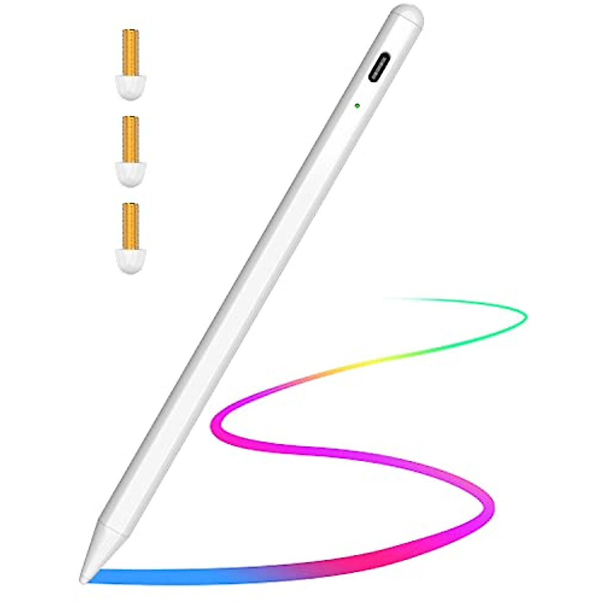 Stylus Pen for Apple iPad Pencil: Apple Pen for iPad (2018-2022) with Palm Rejection iPad Pen Compatible with iPad Pro 11/12.9 Inch iPad Air 3rd/4/5th Gen iPad 6/7/8/9th Gen iPad Mini5/6th Gen