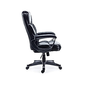 STAPLES Mcallum Bonded Leather Manager Chair, Black,2/Pack (58065-Ccvs)