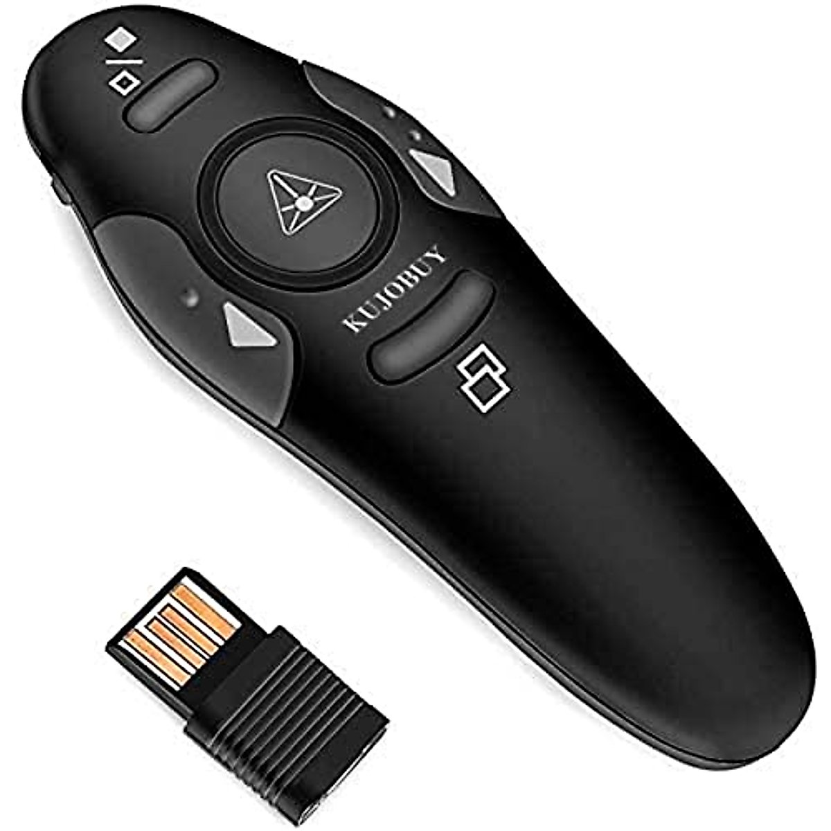 RF 2.4GHz Wireless Presenter Remote Presentation USB Control PowerPoint PPT Clicker PowerPoint Presentation Clicker PPT Remote Control Laser Pointer Slide Advancer Support Mac
