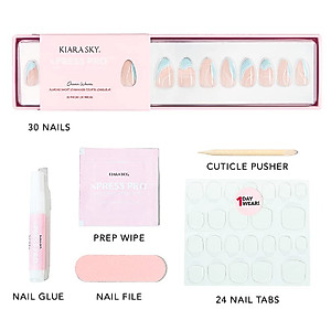 KIARA SKY PROFESSIONAL NAILS XPRESS PRO 100% ACRYLIC PRESS ON NAILS (Ocean Waves)