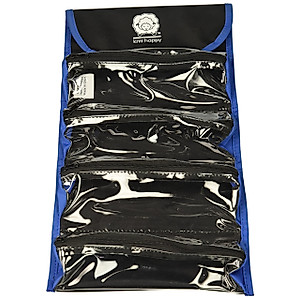 K1C2 Knit Happy Fold-N-Go Notions Box, Black/Blue