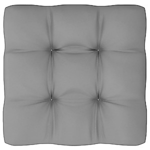 vidaXL 9-Piece Patio Lounge Set with Cushions - Solid Pinewood Construction, Gray Fabric Cushions, Easy Self-Assembly, Retro Charm, Suitable for Outdoor Relaxation