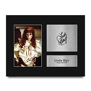 HWC Trading Linda Blair The Exorcist Gifts Printed Signed Autograph Picture for Movie Memorabilia Fans - US Letter Size