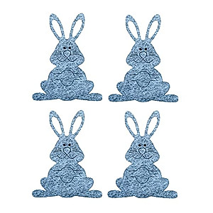 4Pcs Easter Cutlery Bag Set Festive Party Cutlery Decoration Bag Cutlery Decoration XR7