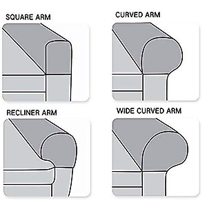 XMNTG Set of 2 Stretch Armrest Covers Soft Velvet Armrest Covers Anti-Stain Washable Arm Covers Furniture Protector Arm Covers for Chairs Sofa Recliner Sofa Couch (Gray)